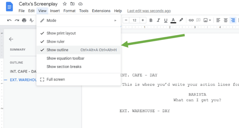 How to Write a Script Using Google Docs (Step-by-Step Guide) - Celtx Blog