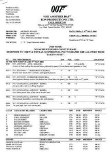 What is a Call Sheet? [with Examples & Templates] - Celtx Blog