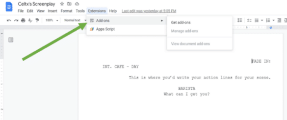 How to Write a Script Using Google Docs (Step-by-Step Guide) - Celtx Blog