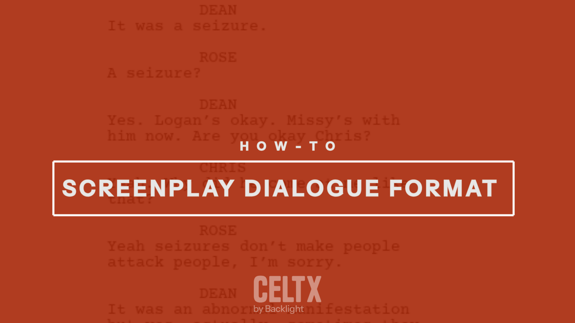 How to Format Dialogue in a Screenplay: Rules You Need to Know - Celtx Blog