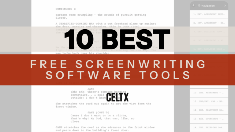 10 Best Free Screenwriting Software Tools - Celtx Blog